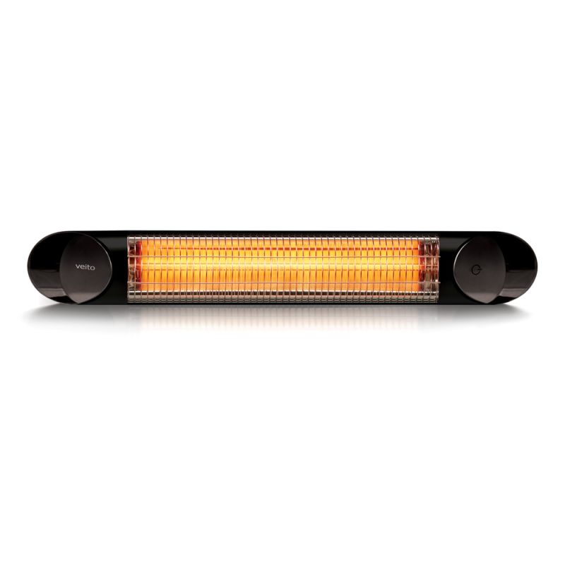 Veito Blade S Carbon Infrared Patio Heater With Remote - Black